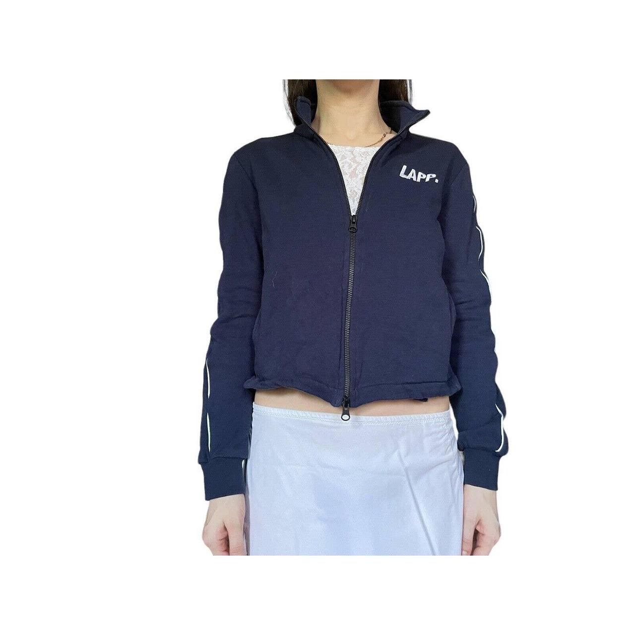 LAPP. Double Zipper Track Jacket Cropped Athletic... - Depop