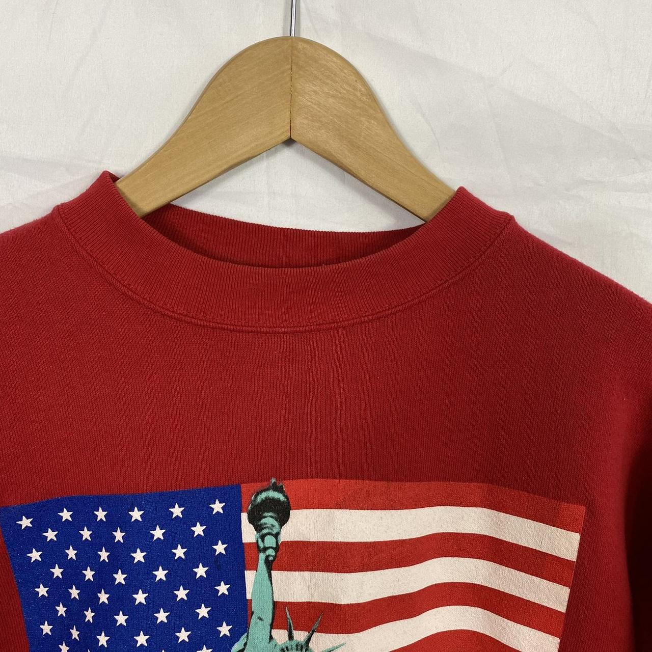 Men’s Vintage USA Tultex Red Sweatshirt (Size -... - Depop