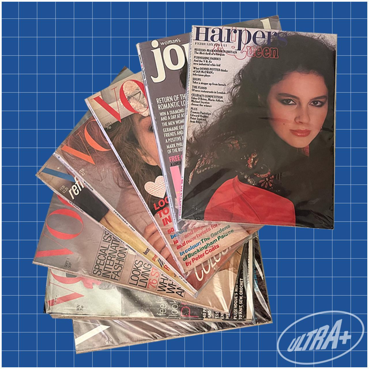 Joblot of late 70s fashion magazines including Vogue... - Depop