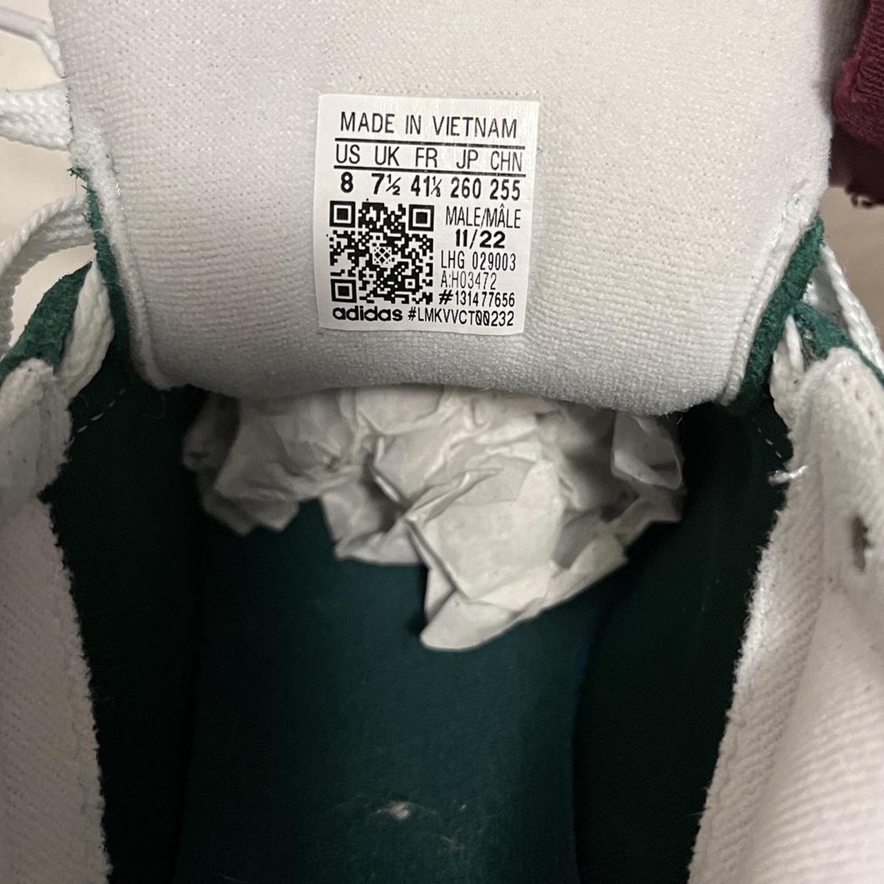 Adidas Men's Green and White Trainers | Depop