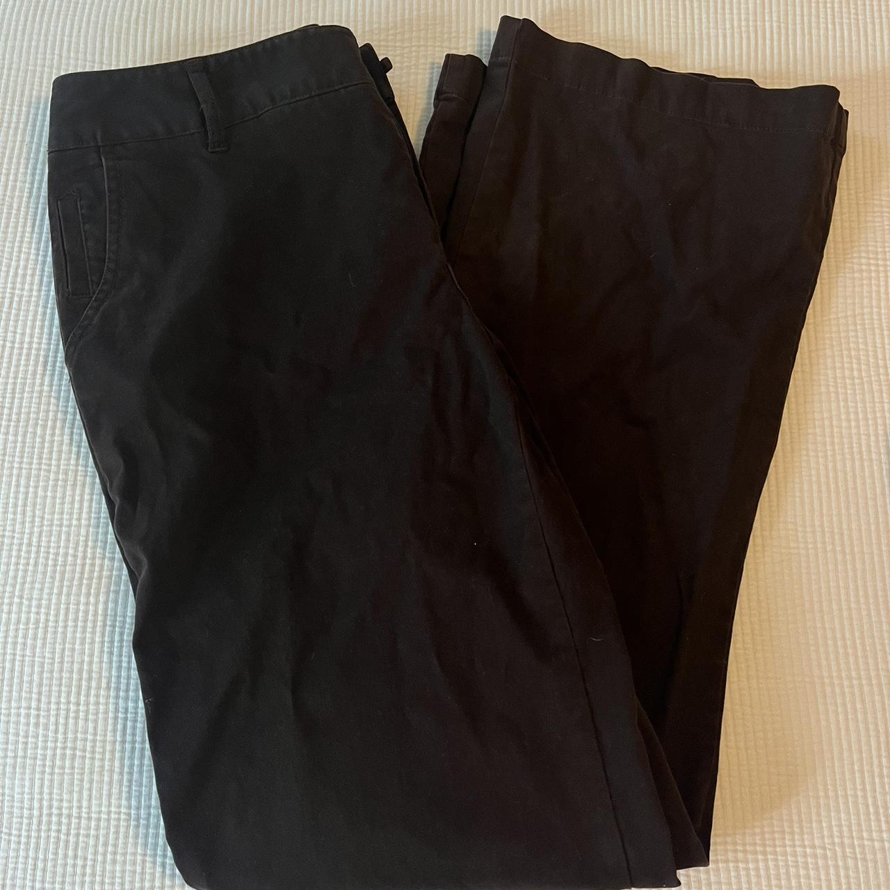 brown straight leg trouser pant. size 8 - Depop