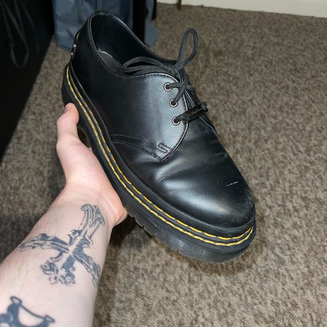 Doc Marten bex with metal accents Scuffs on toe box... - Depop