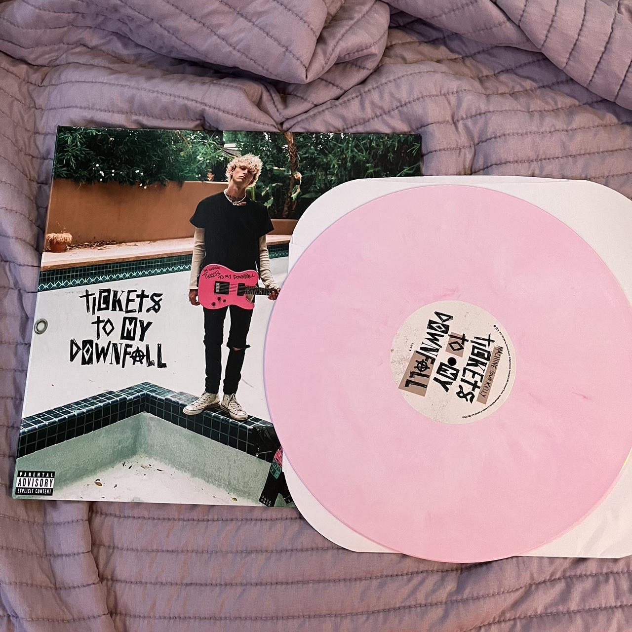tickets to my downfall machine gun kelly pink vinyl... - Depop