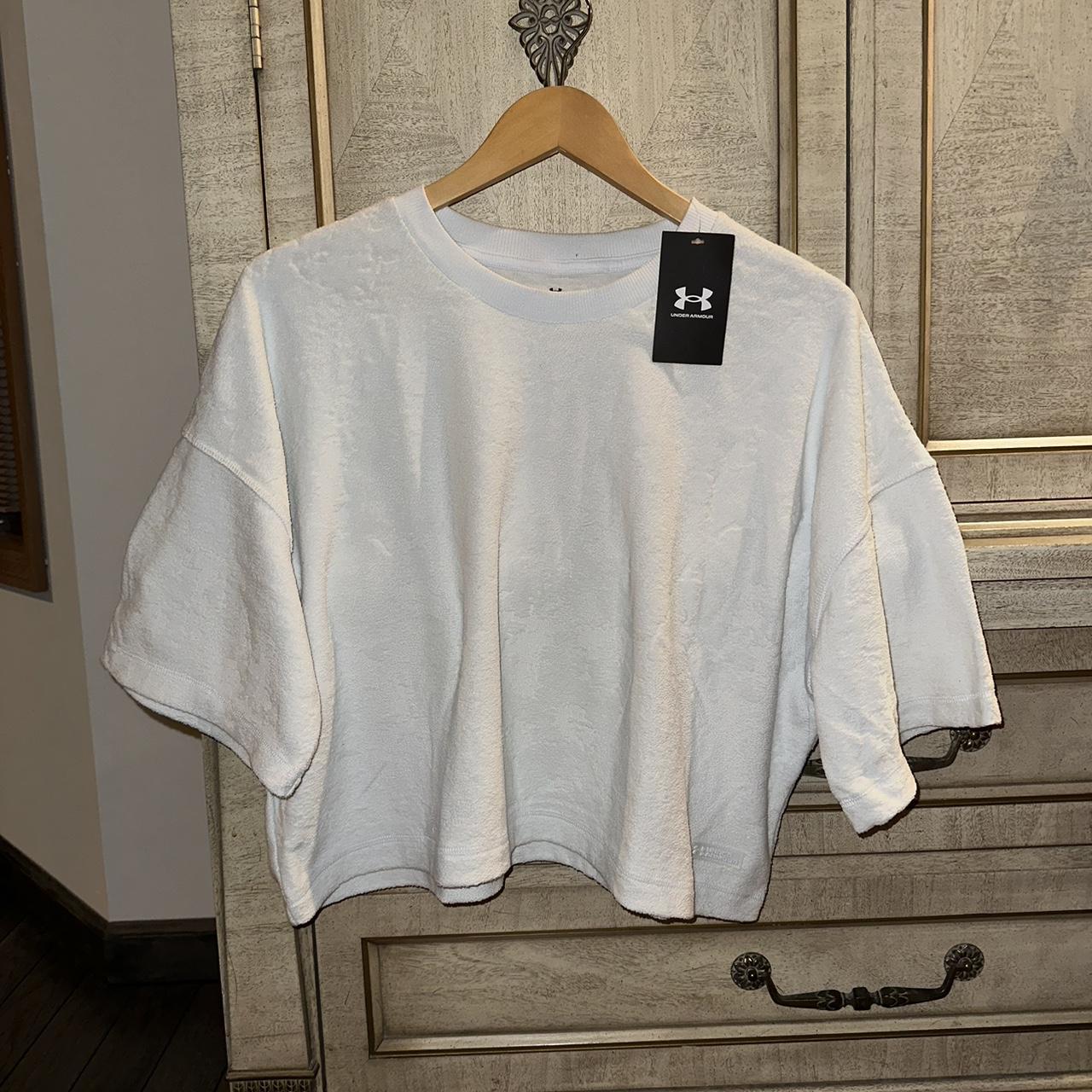 Light blue under armor crop t-shirt Condition- brand... - Depop