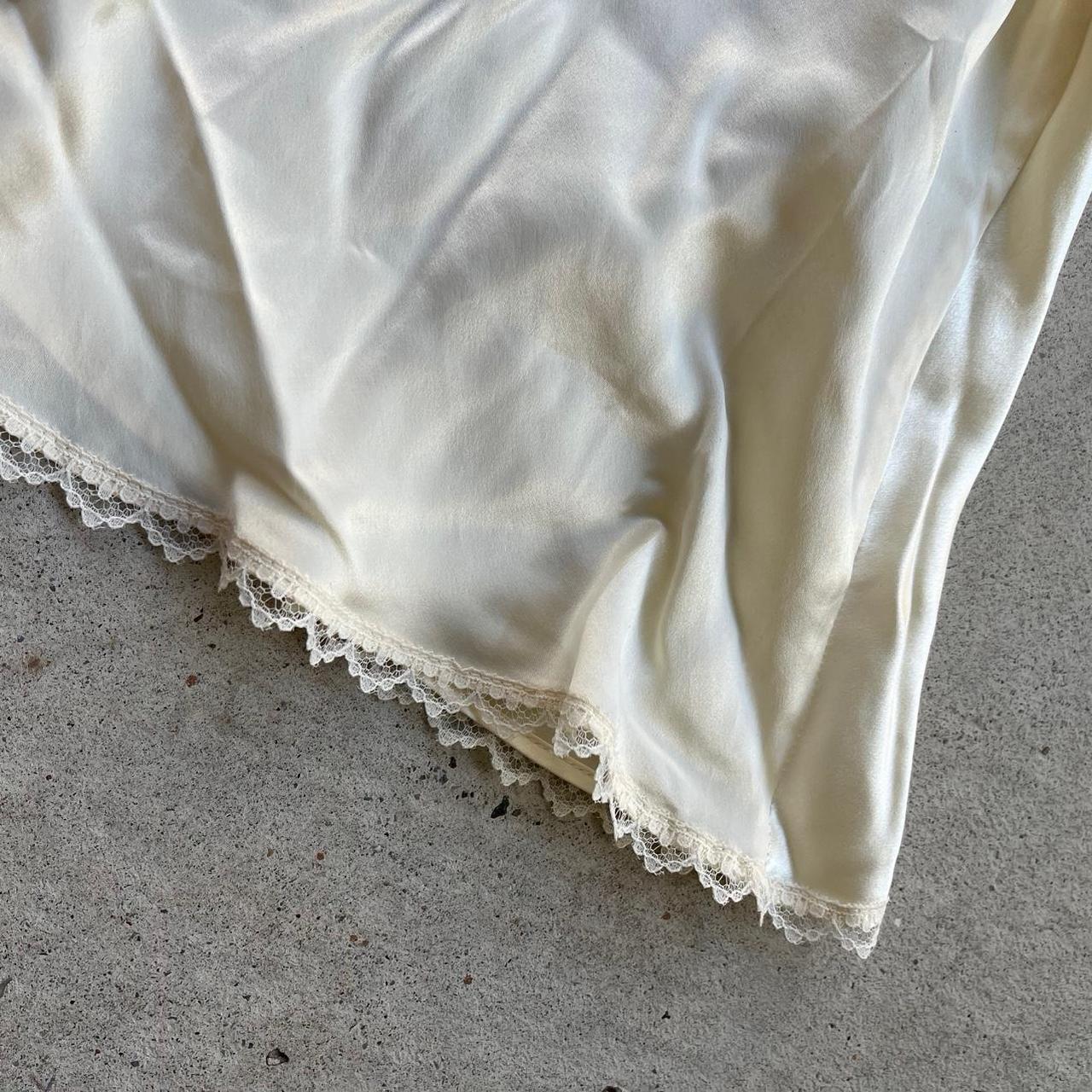 white/cream victoria’s secret lace top. cute little... | Depop