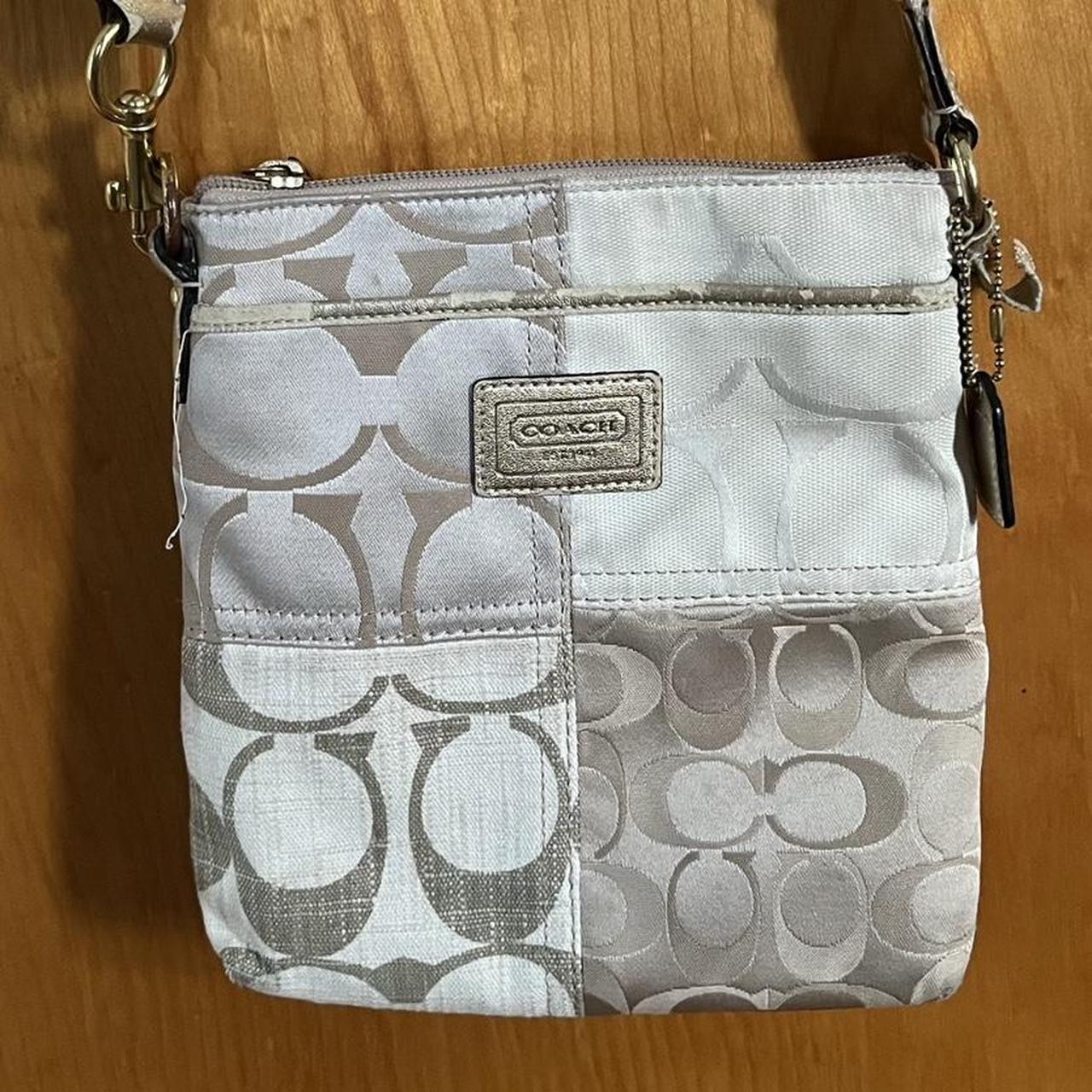 ADORABLE VINTAGE EARLY 2000S COACH LOGO CROSSBODY... | Depop