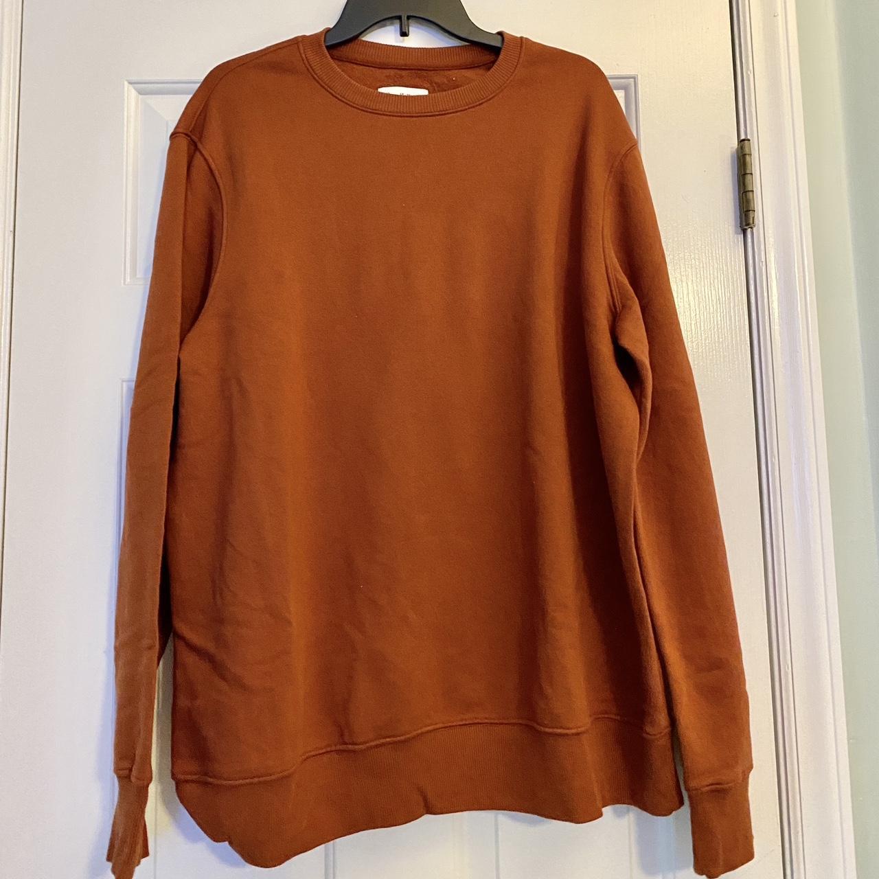 Orangey pumpkin fall sweater very comfy #Orange #cozy - Depop