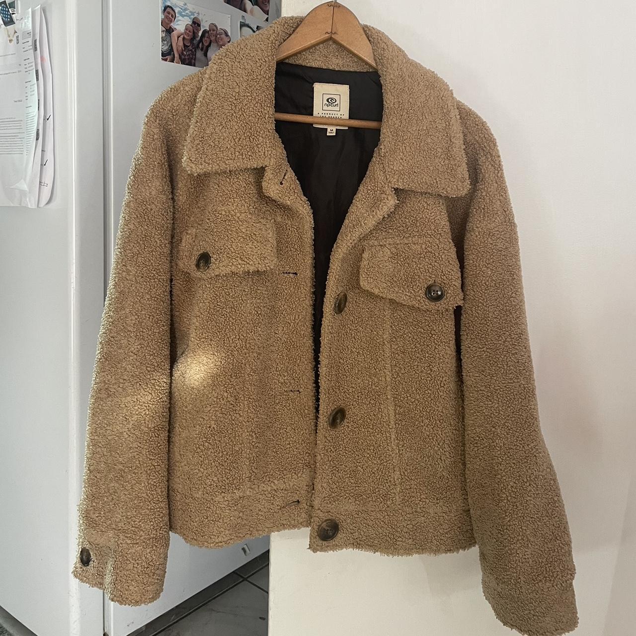 Ripcurl wooly jacket with pocket details and... - Depop