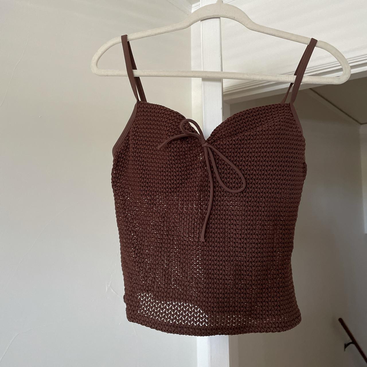 Women's Brown Bikini-and-tankini-tops | Depop