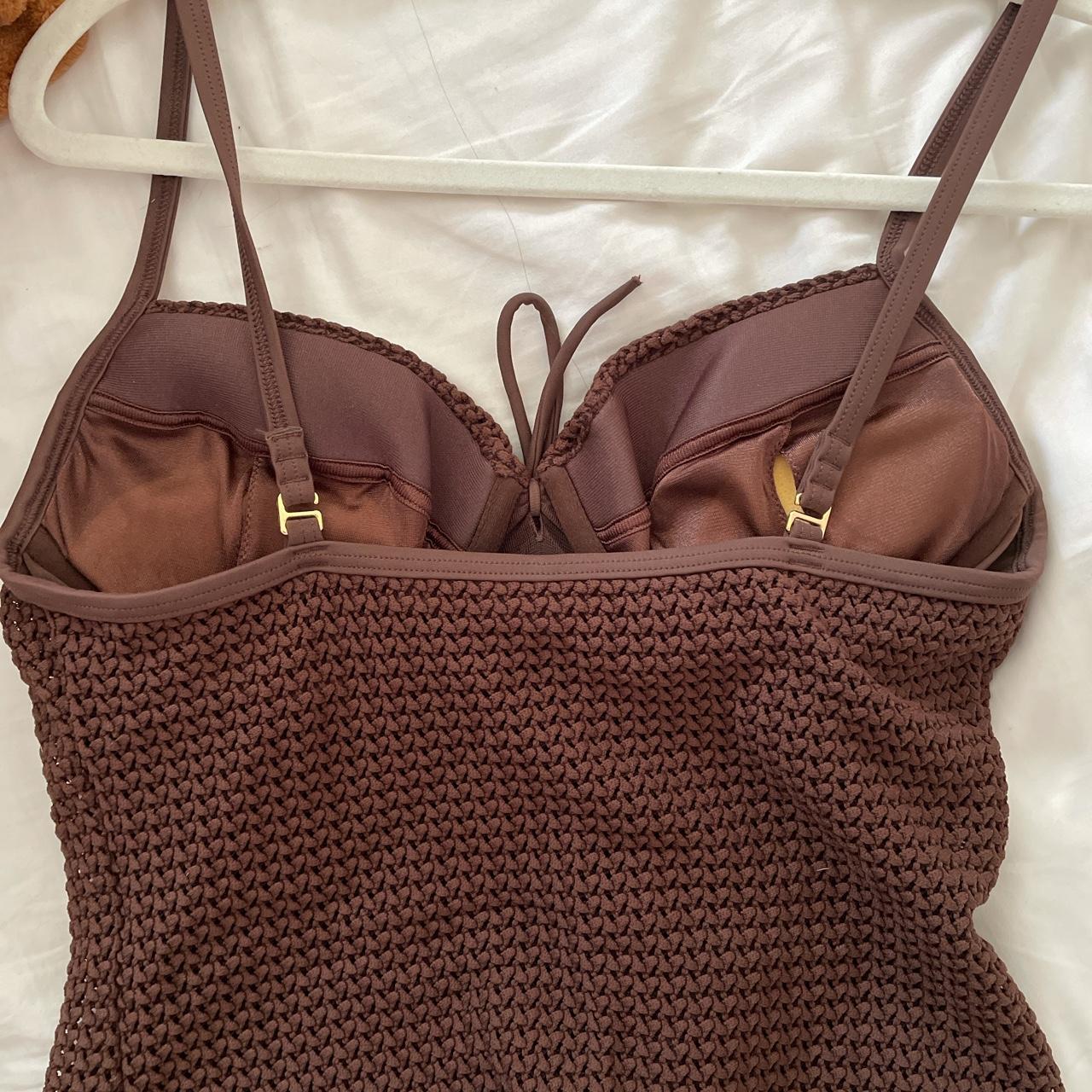 Women's Brown Bikini-and-tankini-tops | Depop