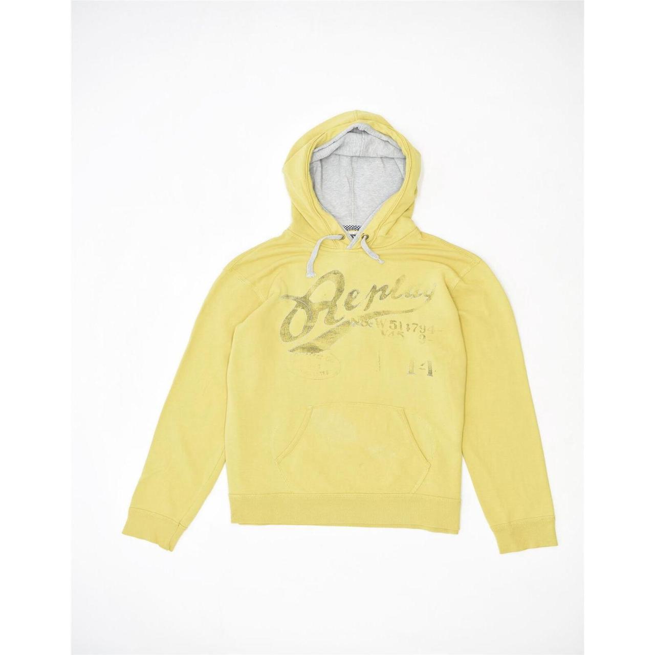 Replay Men's Yellow Jumper | Depop