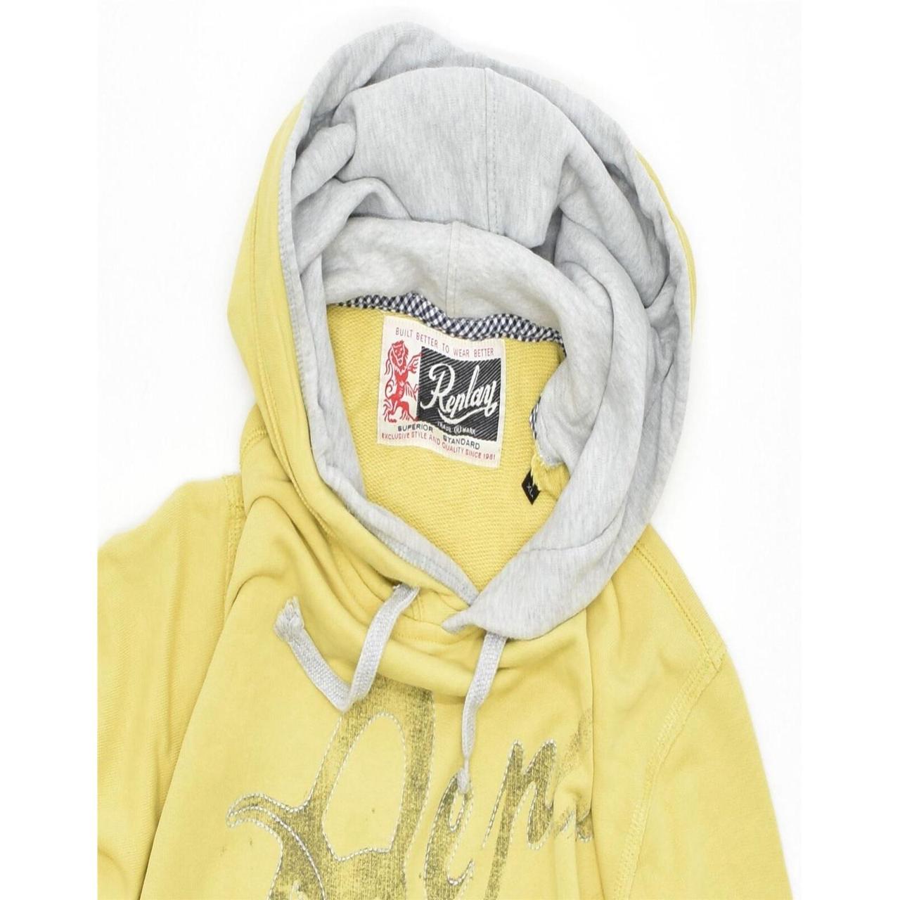 Replay Men's Yellow Jumper | Depop