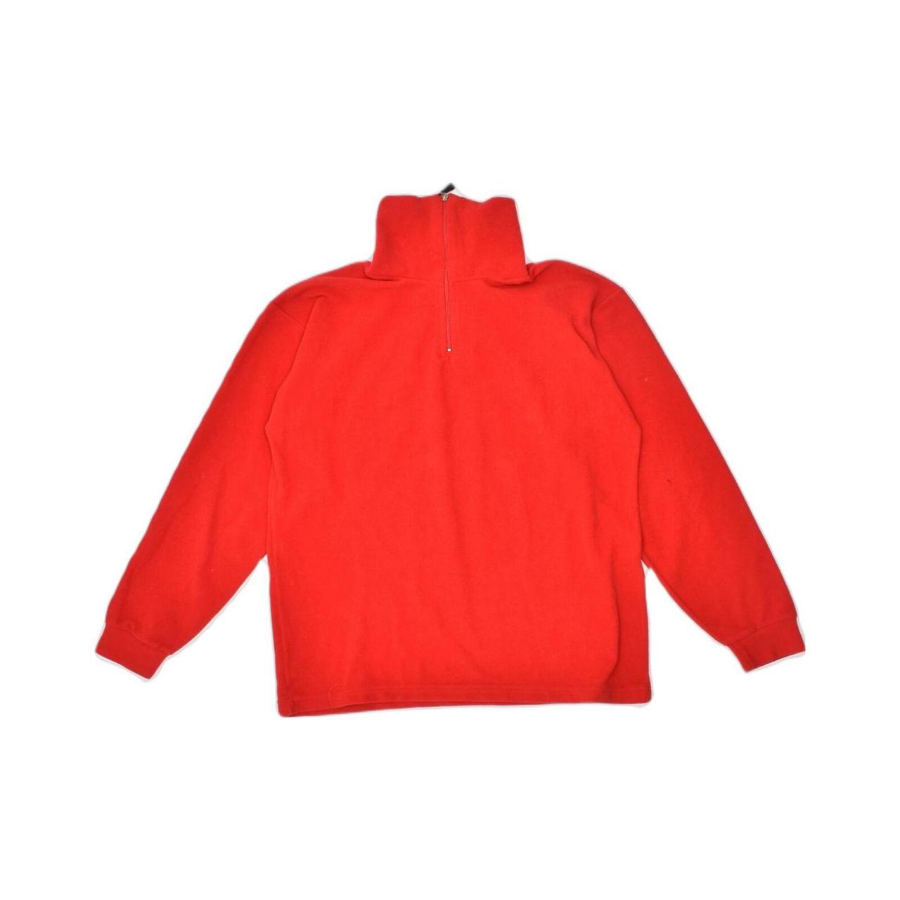 COLMAR Mens Zip Neck Fleece Jumper XS Red Polyester... - Depop
