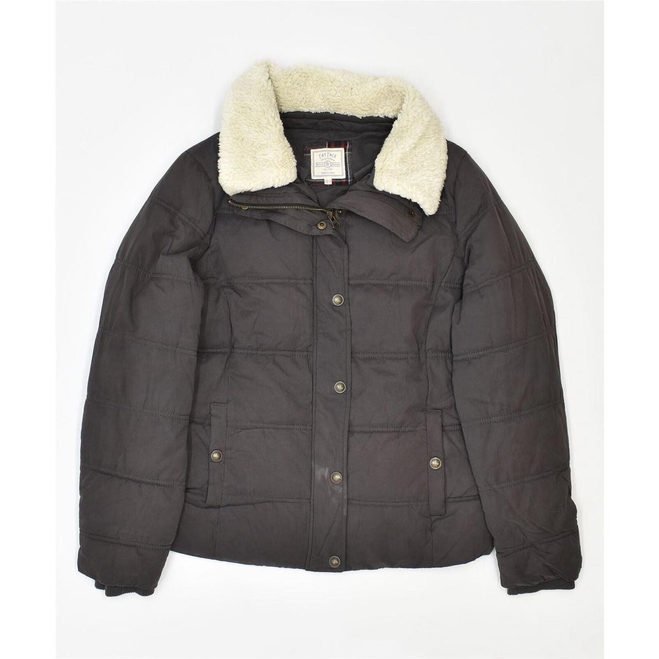FAT FACE Womens Padded Jacket UK 16 Large Grey... - Depop