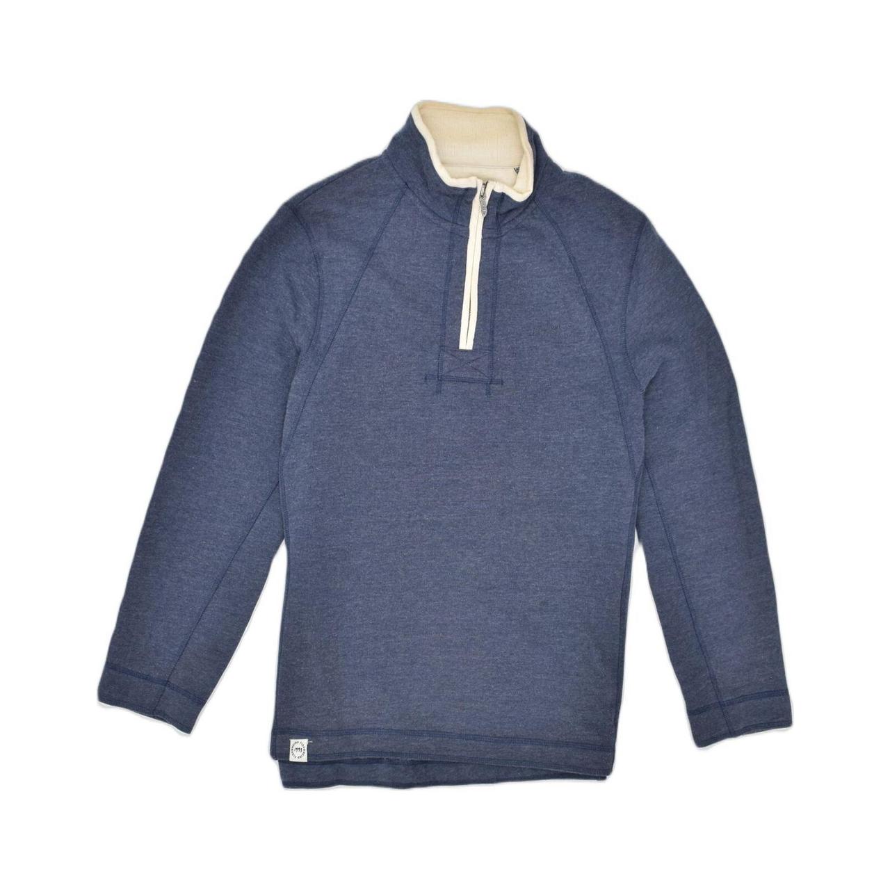 WEIRD FISH Mens Loose Fit Zip Neck Sweatshirt Jumper... - Depop