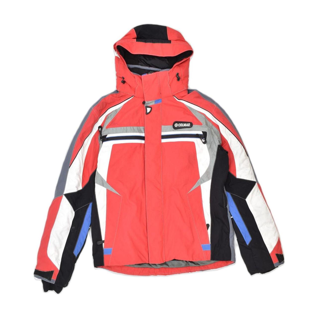 COLMAR Mens Hooded Ski Jacket IT 54 XL Red... - Depop