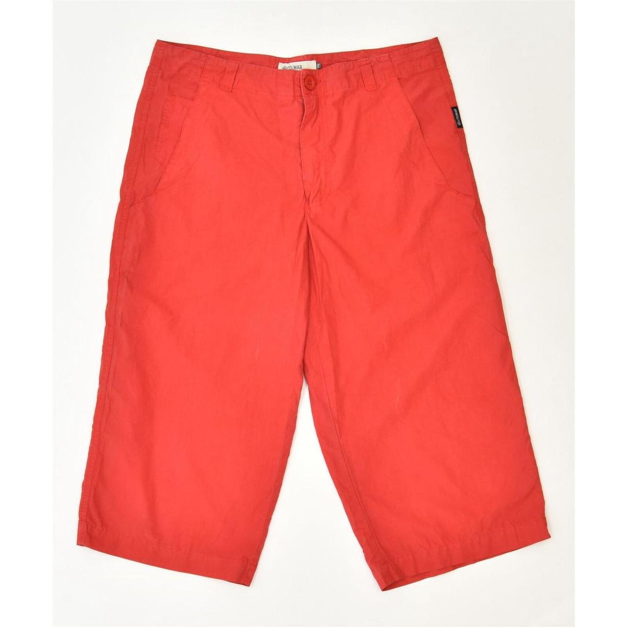 Colmar Mens Bermuda Chino Shorts It 50 Large W34 Red Depop