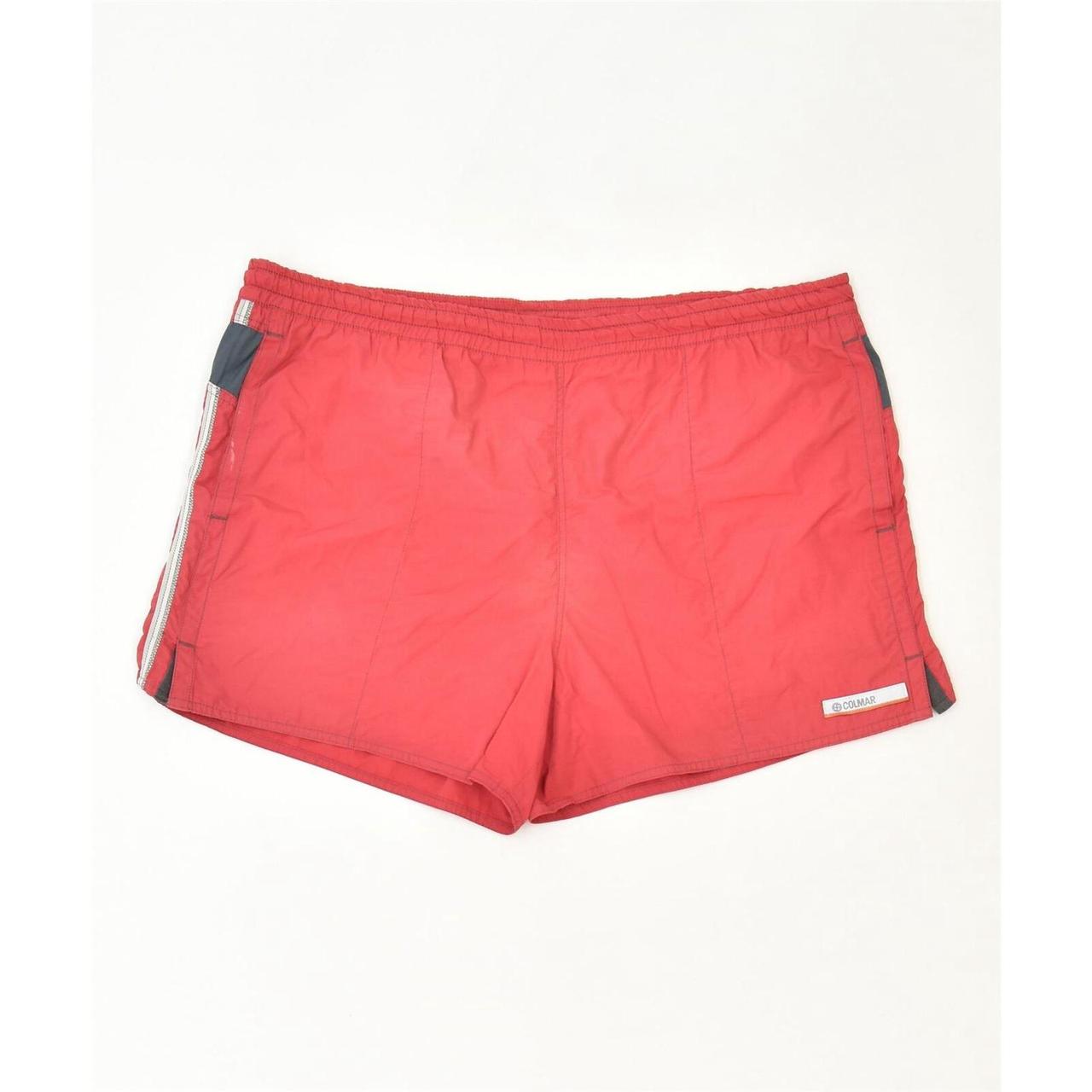 Colmar Mens Sport Shorts Size 60 2xl Red Colourblock Depop