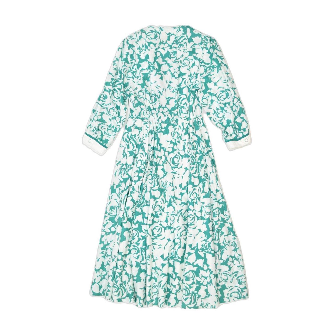 BASLER Womens Maxi Dress UK 10 Small Green Floral... - Depop