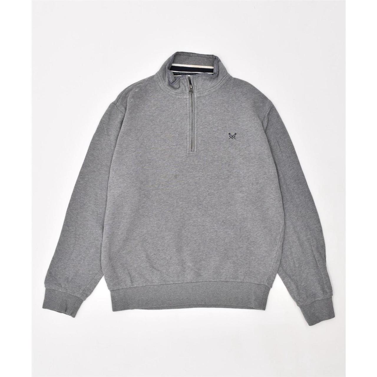 CREW CLOTHING Mens Zip Neck Jumper Sweater Medium... - Depop
