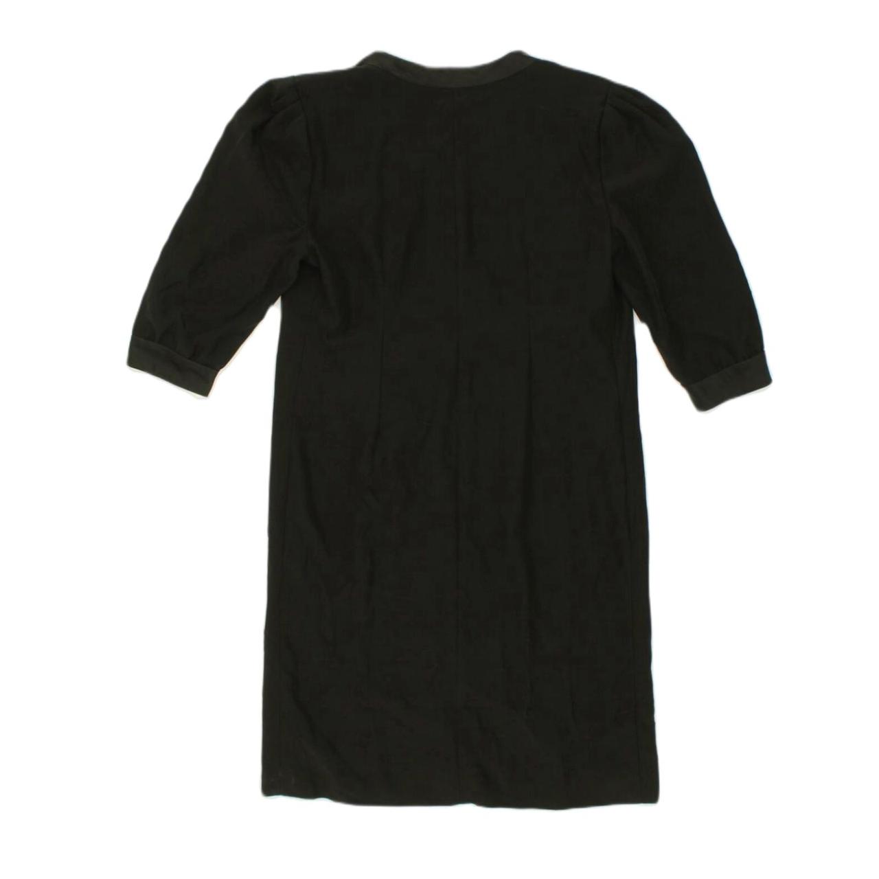 VINTAGE Womens 3/4 Sleeve Shift Dress UK 18 XL Black... - Depop