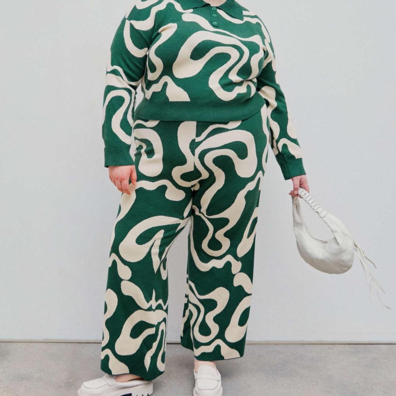 🌈Cider Curve Psychedelic Swirl Plus Size Sweater Set... - Depop