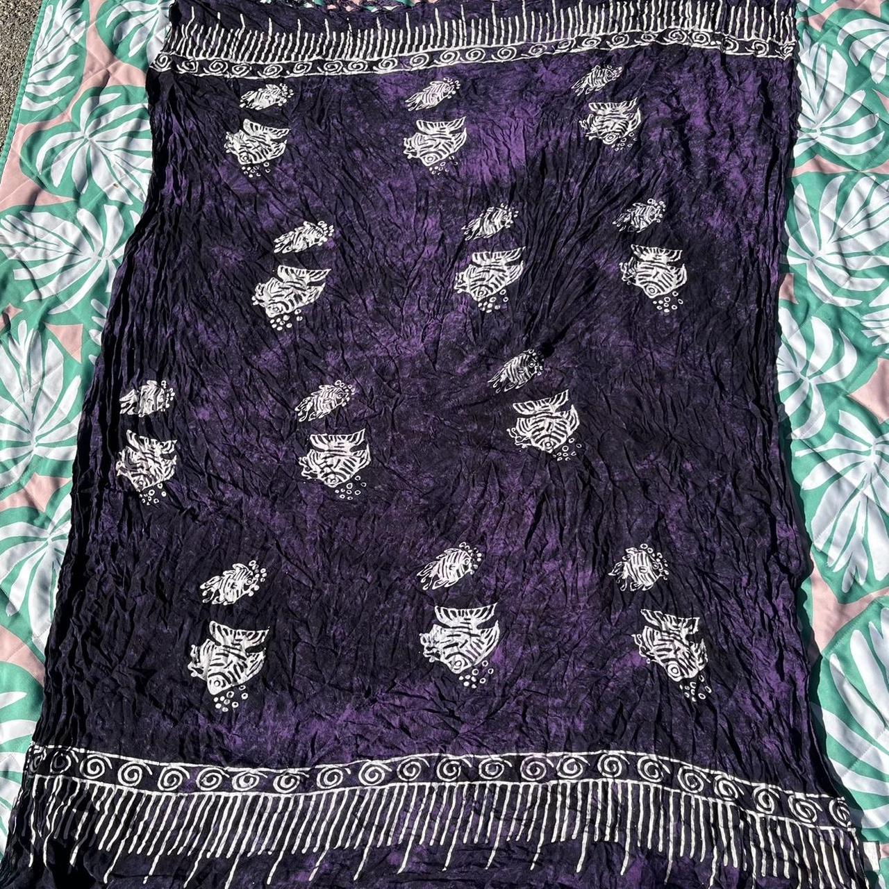 ♓️ Vintage 90s sarong wrap/shawl ♓️ Vintage 90s... - Depop