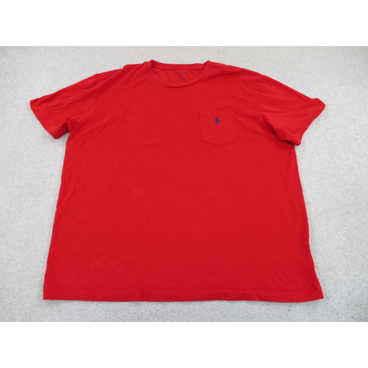 Ralph Lauren Men's Blue and Red Polo-shirts | Depop