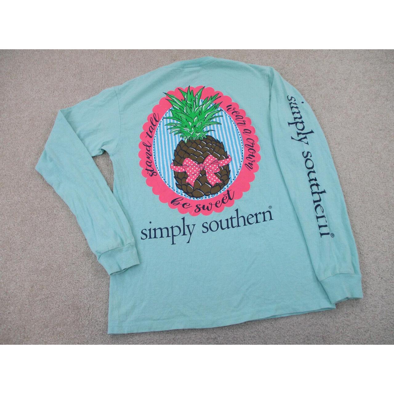 Simply Southern Shirt Women Small Green Be Sweet... - Depop