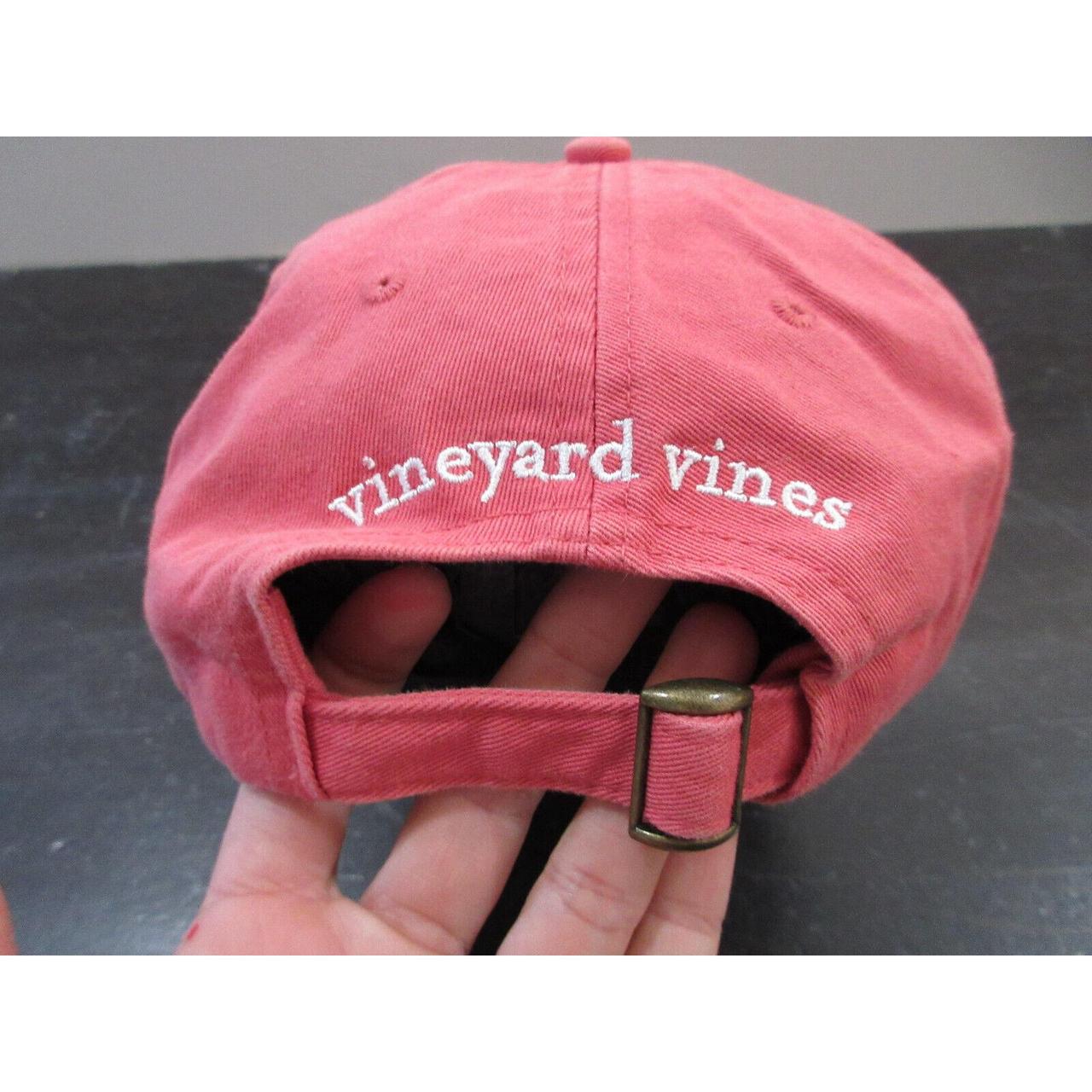 Vineyard Vines Hat Cap Strap Back Red USA Flag Whale... - Depop