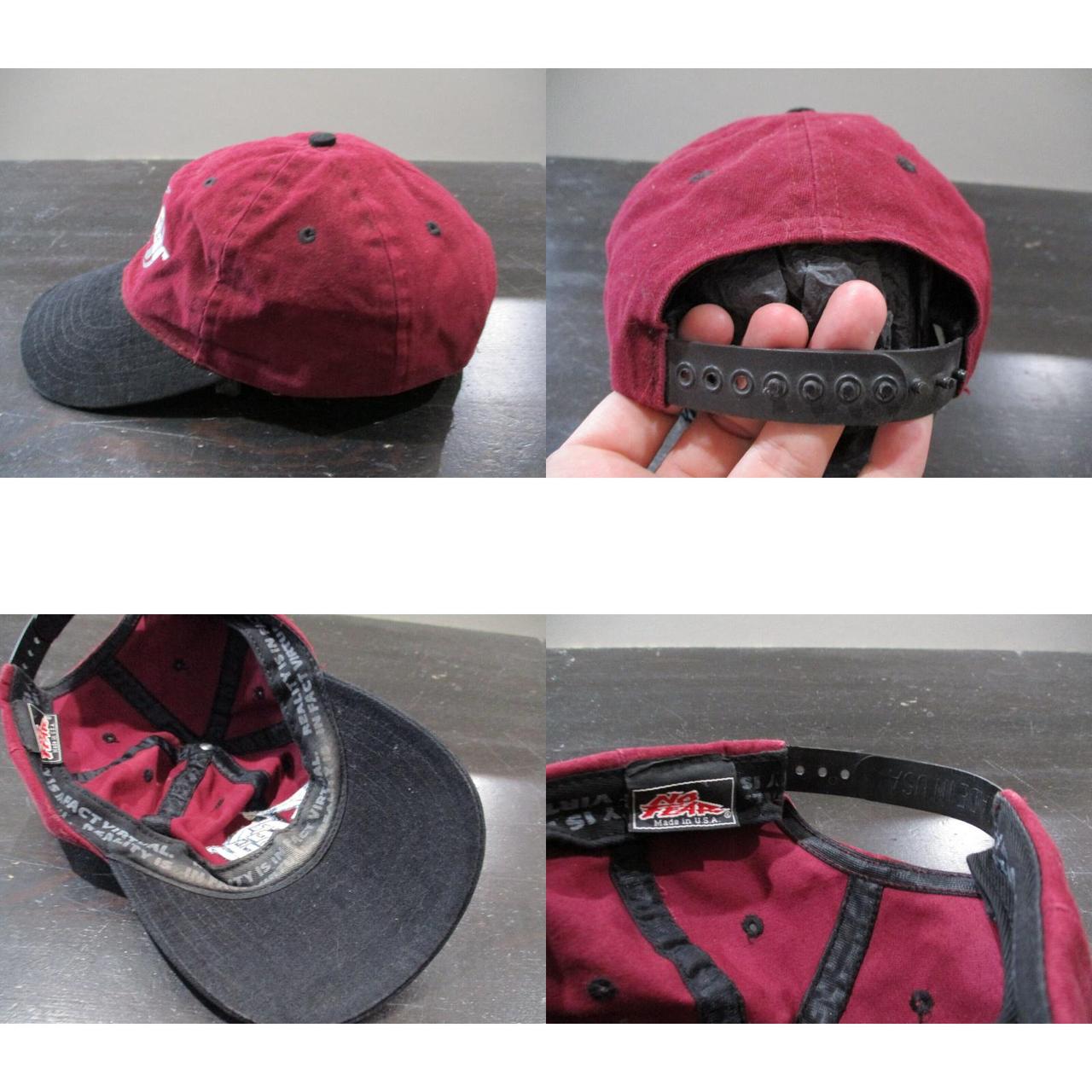 VINTAGE No Fear Hat Cap Snap Back Red Black Surfer... - Depop