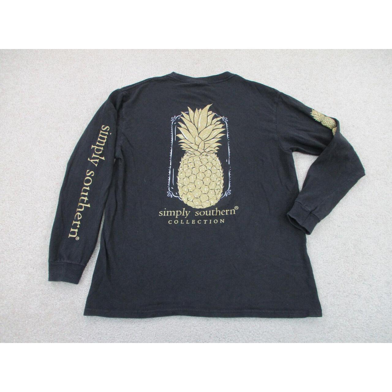 Simply Southern Shirt Womens Small Black Gold... - Depop