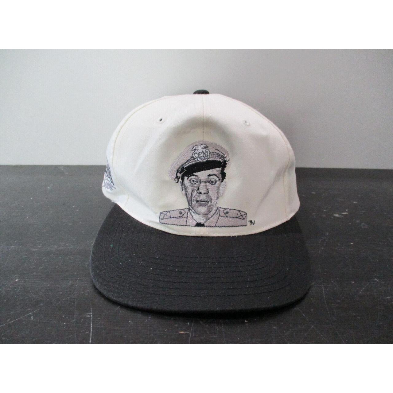 VINTAGE Barney Fife Hat Cap Snap Back White Block... - Depop