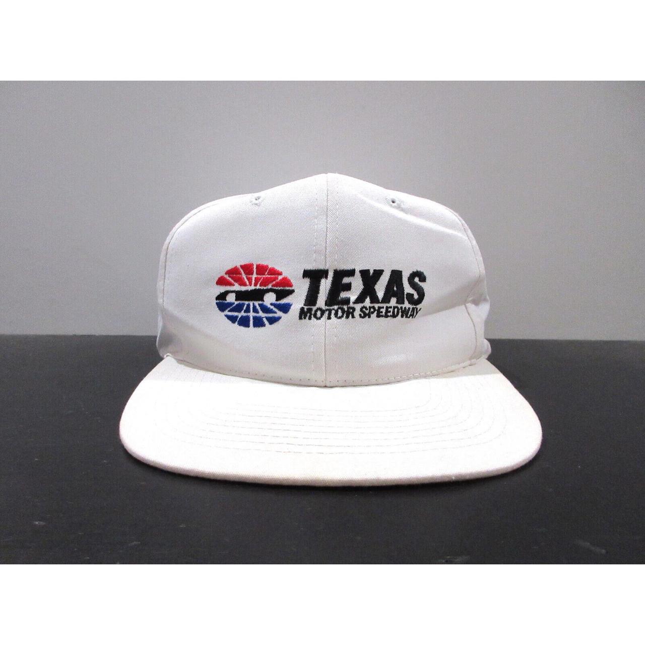 VINTAGE Nascar Hat Cap Snap Back White Texas Motor... - Depop