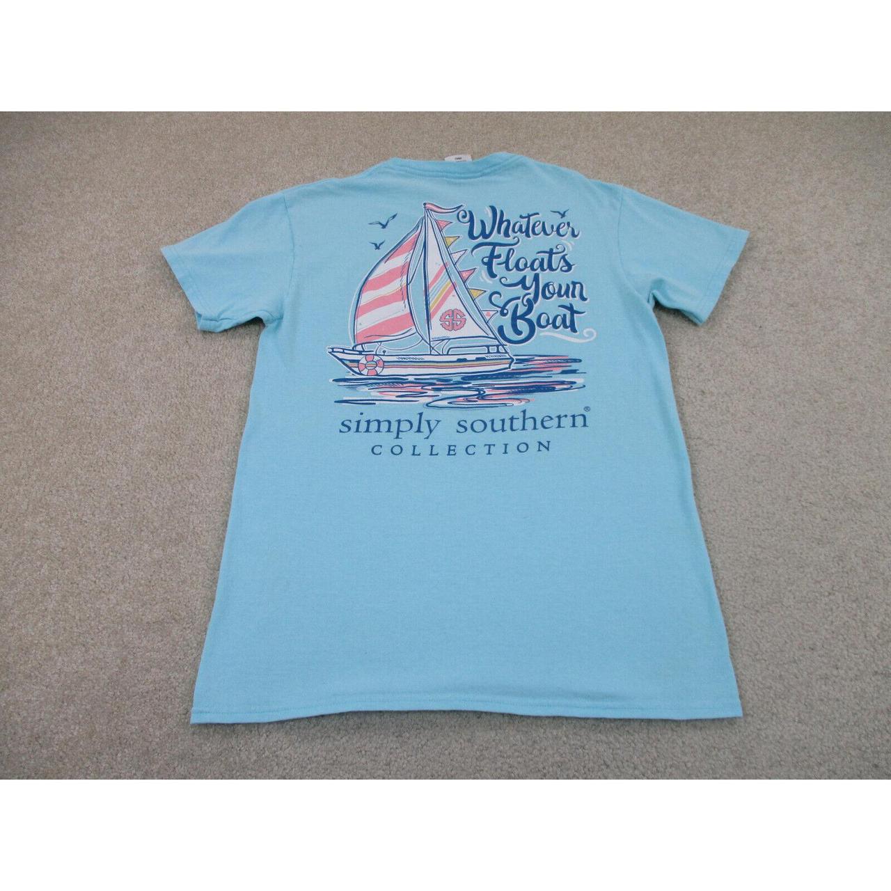 Simply Southern Shirt Womens Small Blue Whatever... - Depop