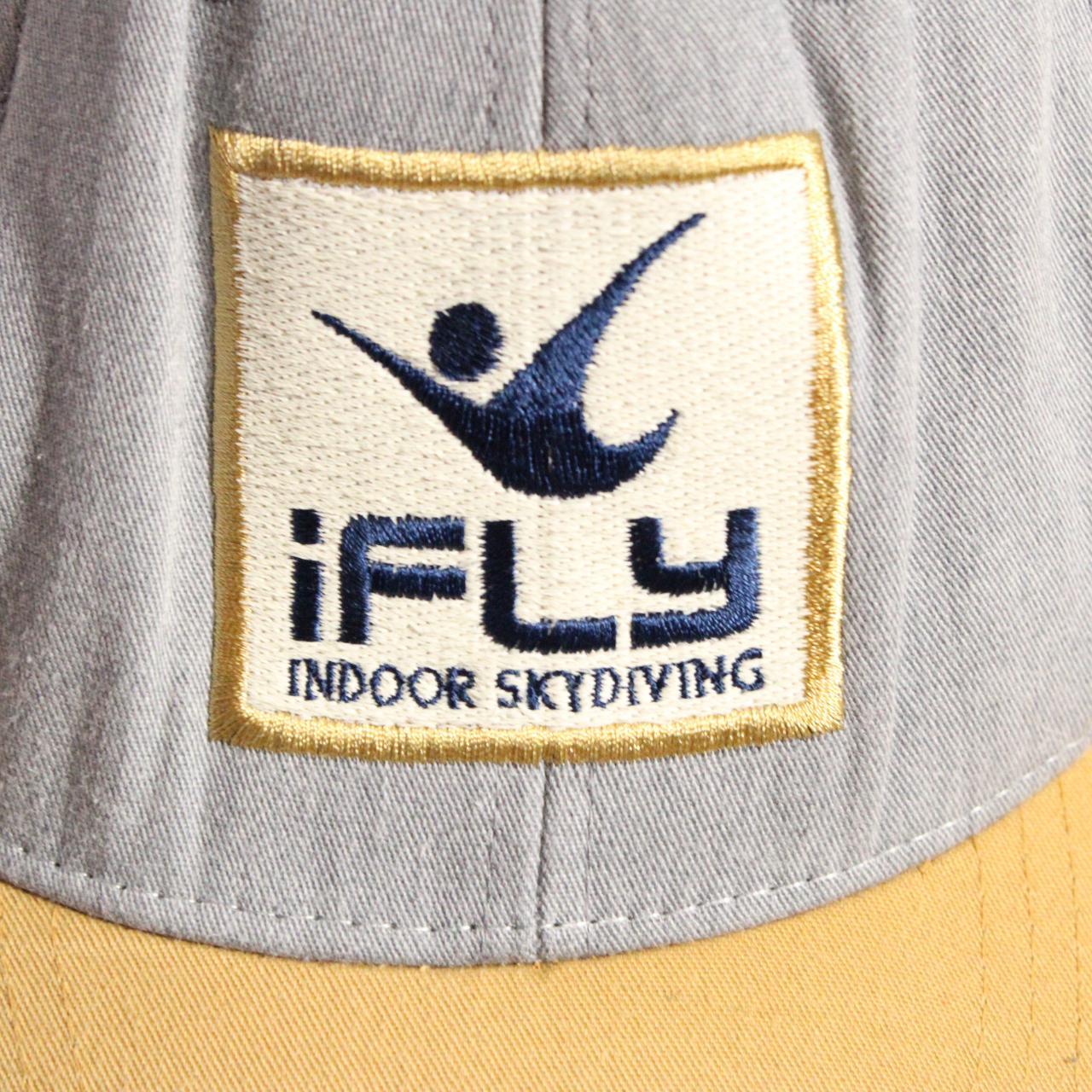 iFly Indoor Skydiving baseball cap. Grey, white and... - Depop