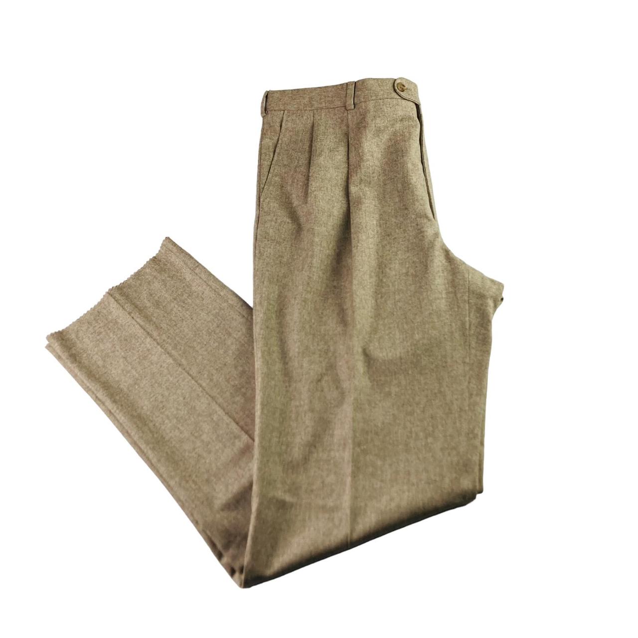 NEW Hickey Freeman Men's Devon Flannel Pleated Dress... - Depop