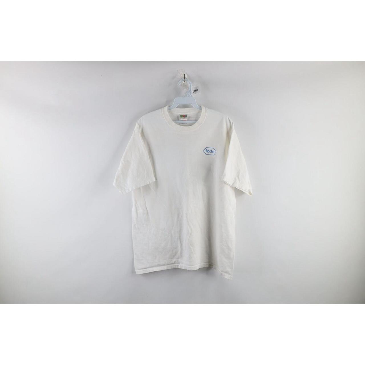 Vtg Mens Large Roche Protease Inhibitors Spell Out... - Depop