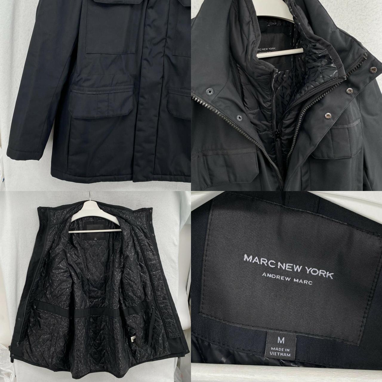Marc New York Andrew Marc Black Lined Quilted Jacket... - Depop
