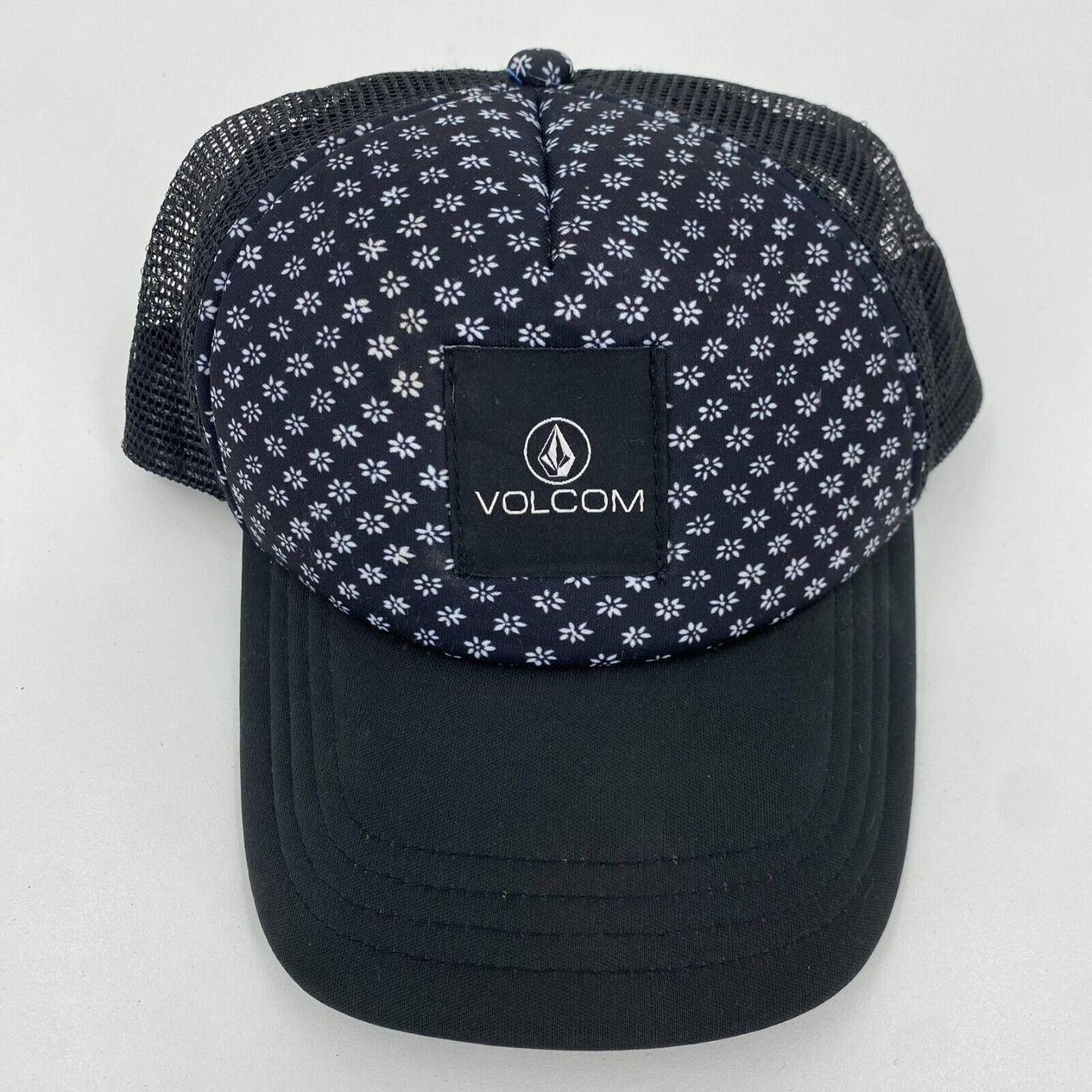 Volcom Snapback Hat Women's One Size Black Floral... - Depop