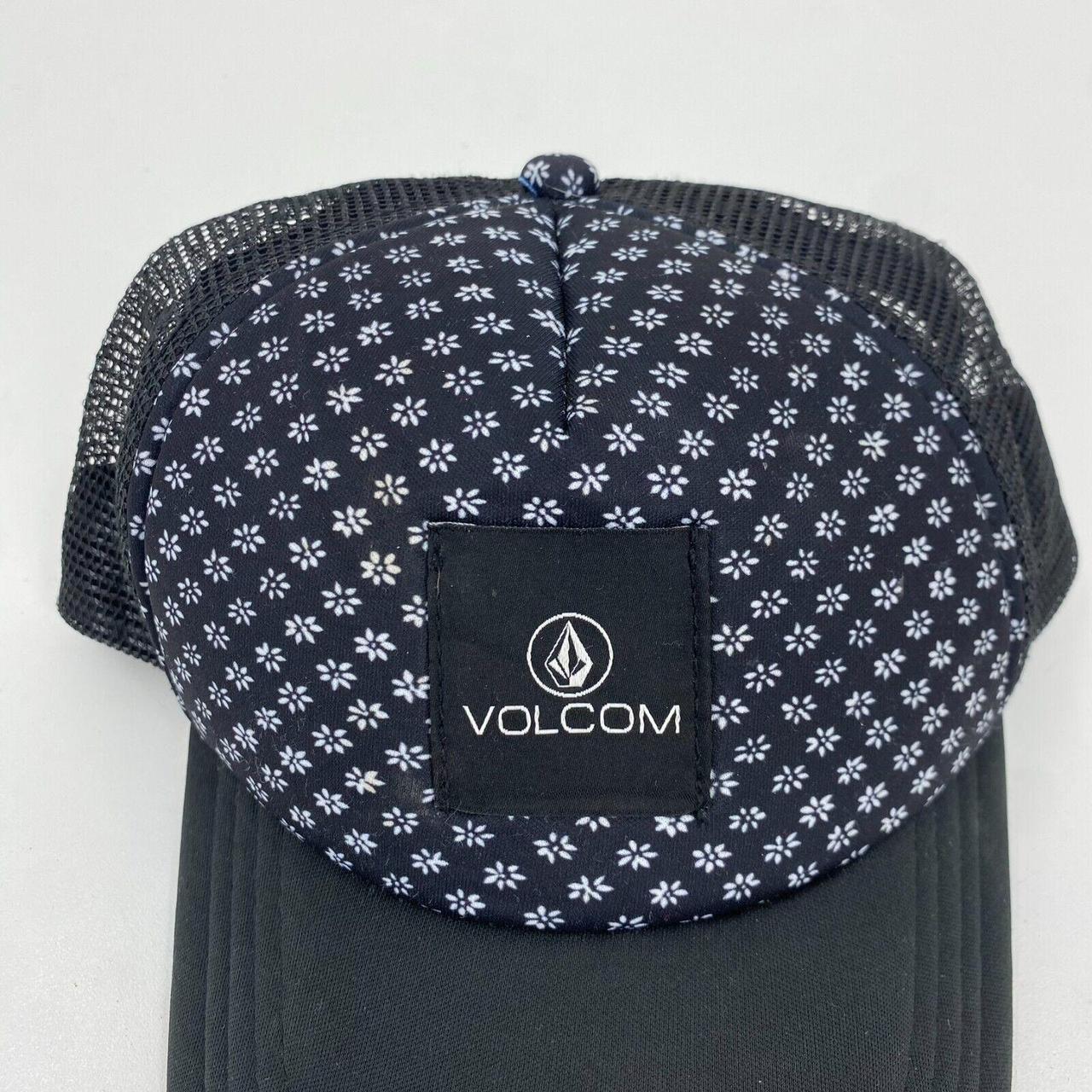 Volcom Snapback Hat Women's One Size Black Floral... - Depop