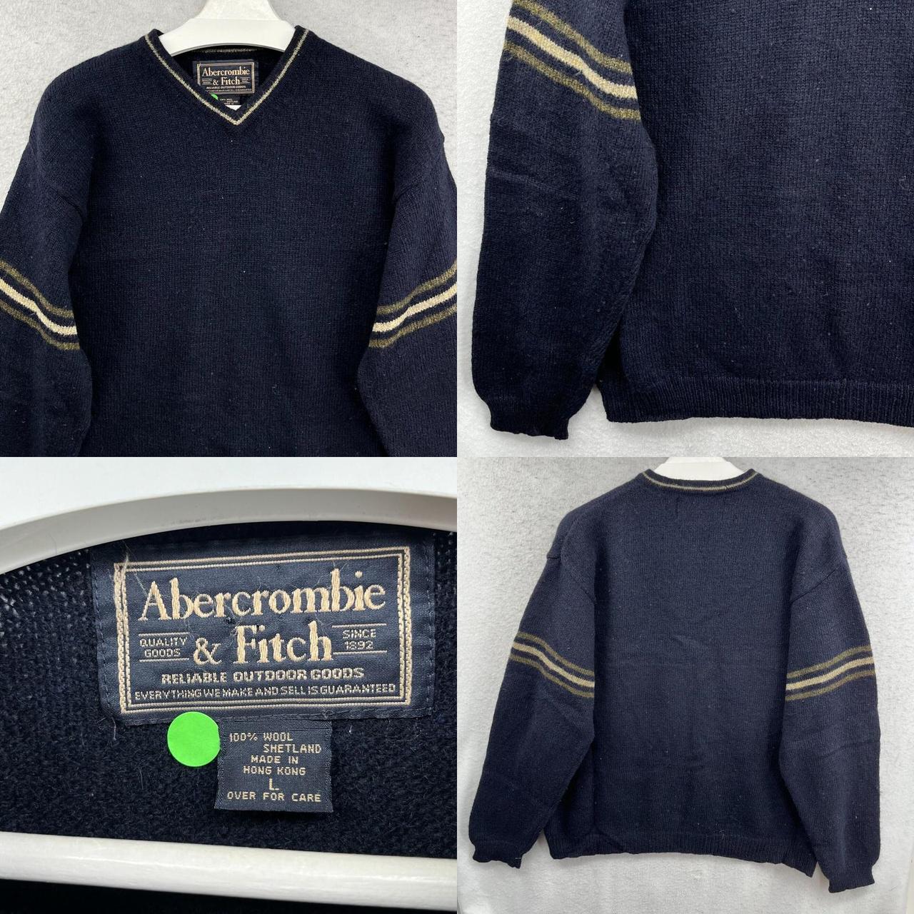 Abercrombie & Fitch 100% Shetland Wool Sweater Navy... - Depop Abercrombie & Fitch 100% Shetland Wool Sweater Navy... - Depop