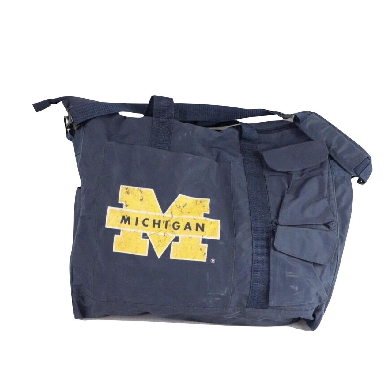 Vintage 90s Distressed University of Michigan Spell... - Depop