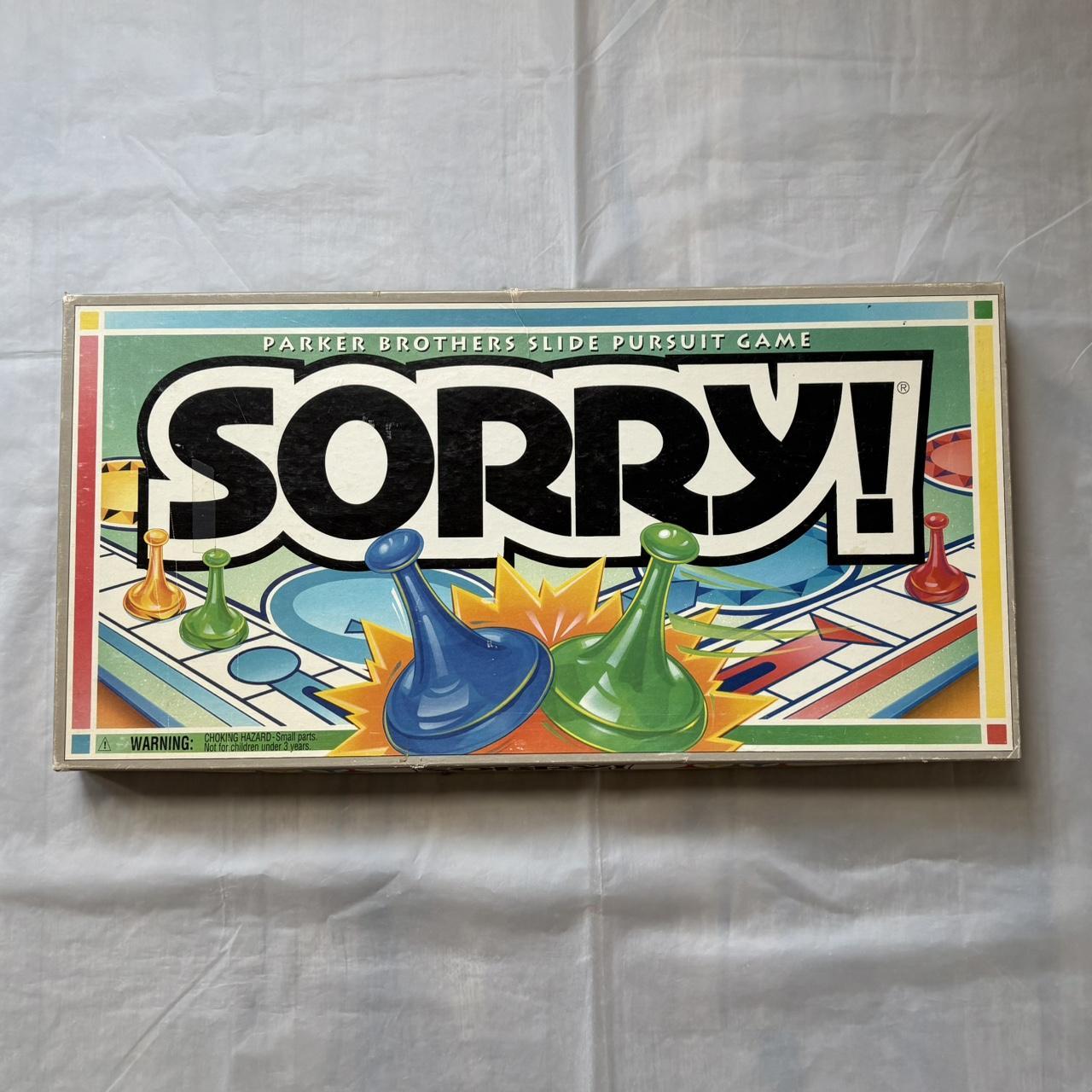 Vintage 90s 1992 Sorry Board Game Box shows wear but... | Depop