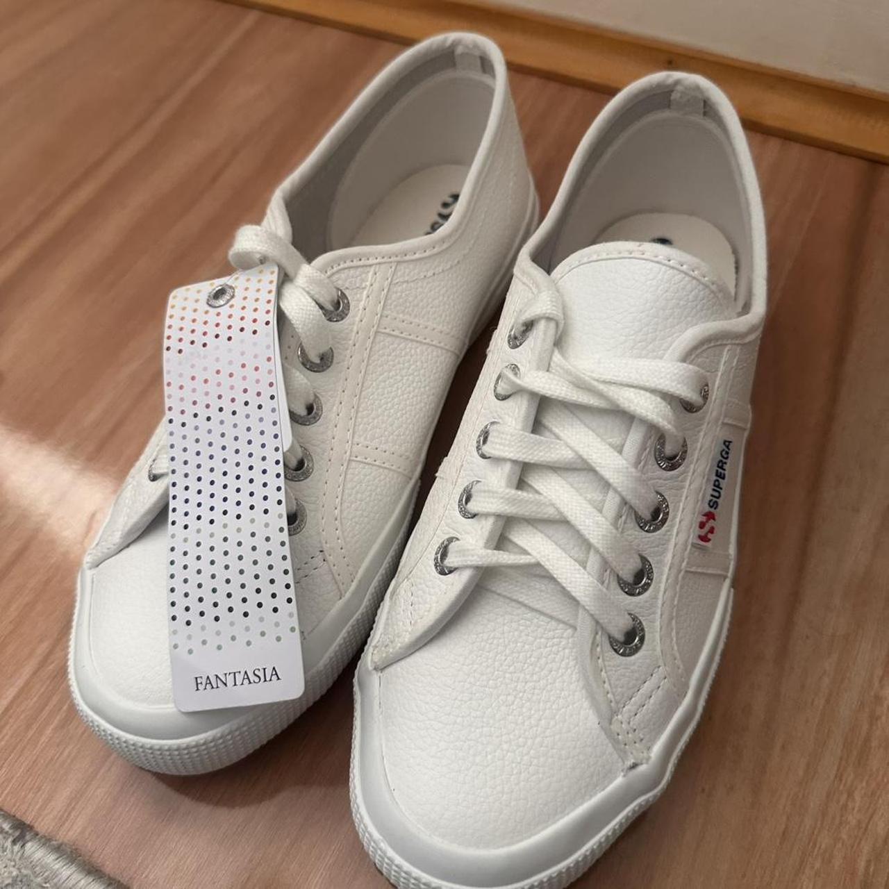 Brand New Never Worn Superga Cotu Classic Leather... | Depop