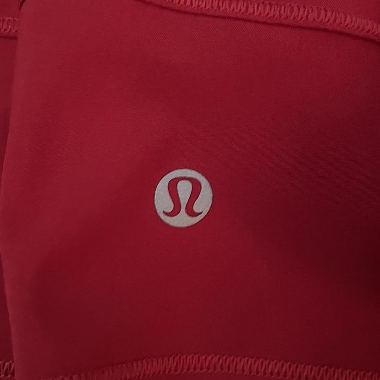 dark red lululemon tennis skirt perfect condition... - Depop