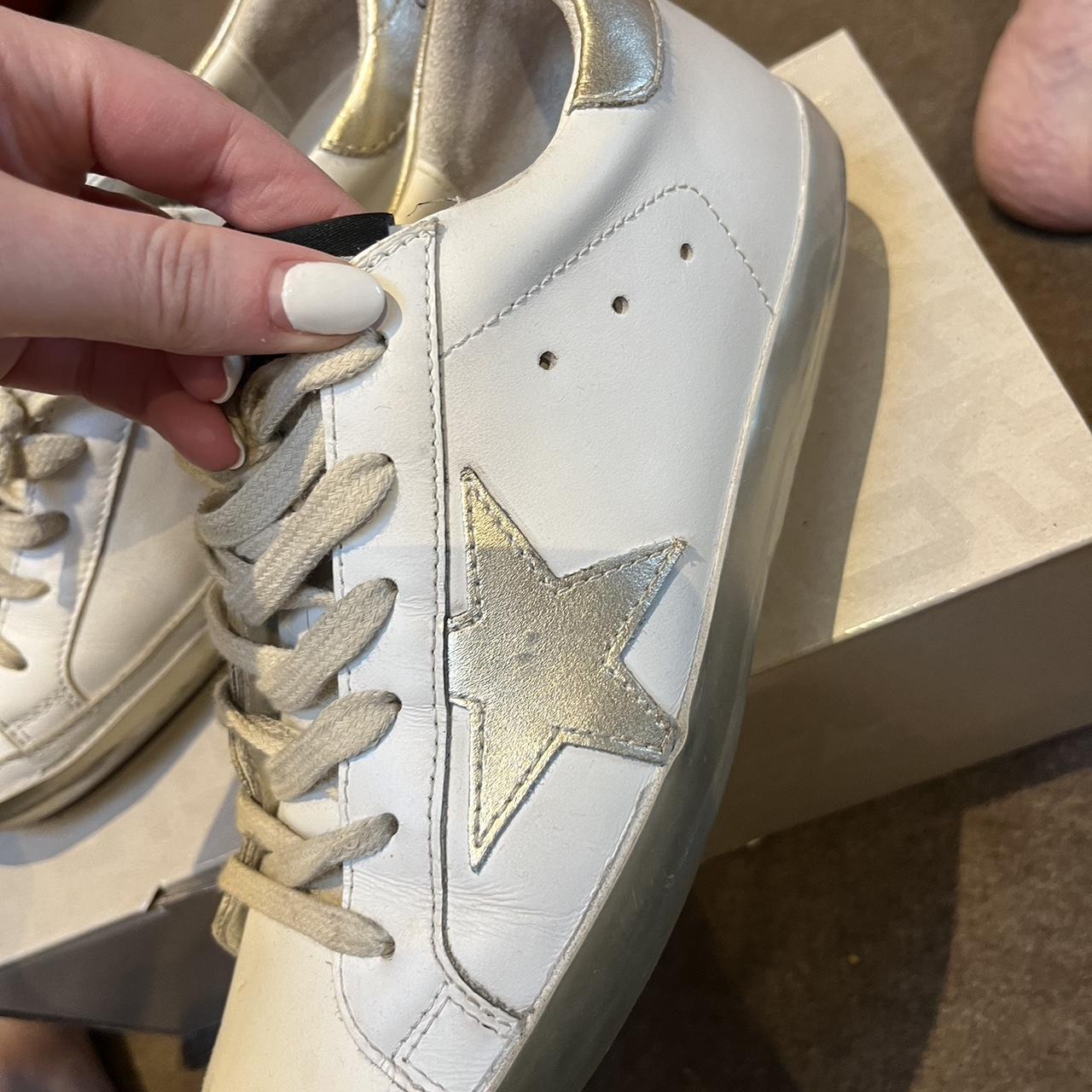 Golden goose trainers Pure new style in optic... - Depop