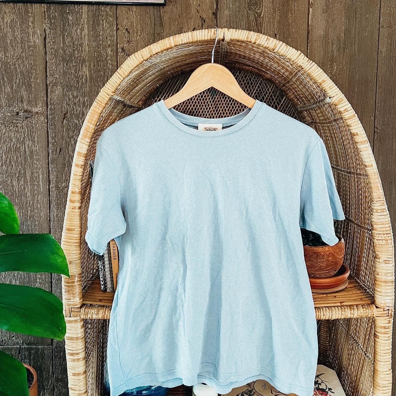 VTG Talbots periwinkle tee made in USA! Color... - Depop