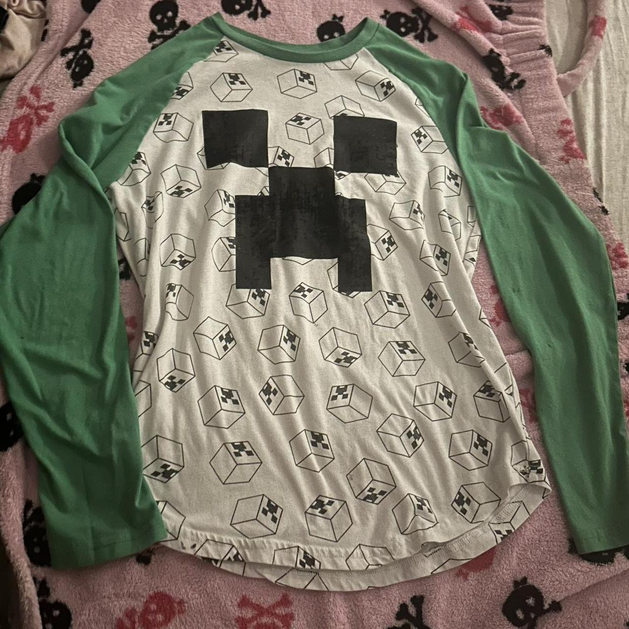 Minecraft creeper shirt Size: fits like a S/XS - Depop