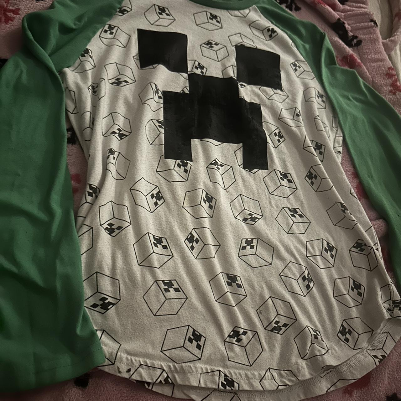 Minecraft creeper shirt Size: fits like a S/XS - Depop